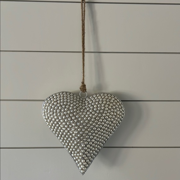 Wall Decor | Silver Heart Wall Hanging | Poshmark